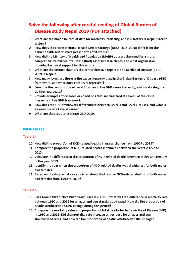 Global Burden Of Diseases Pdf Coronary Artery Disease Causes Of Death