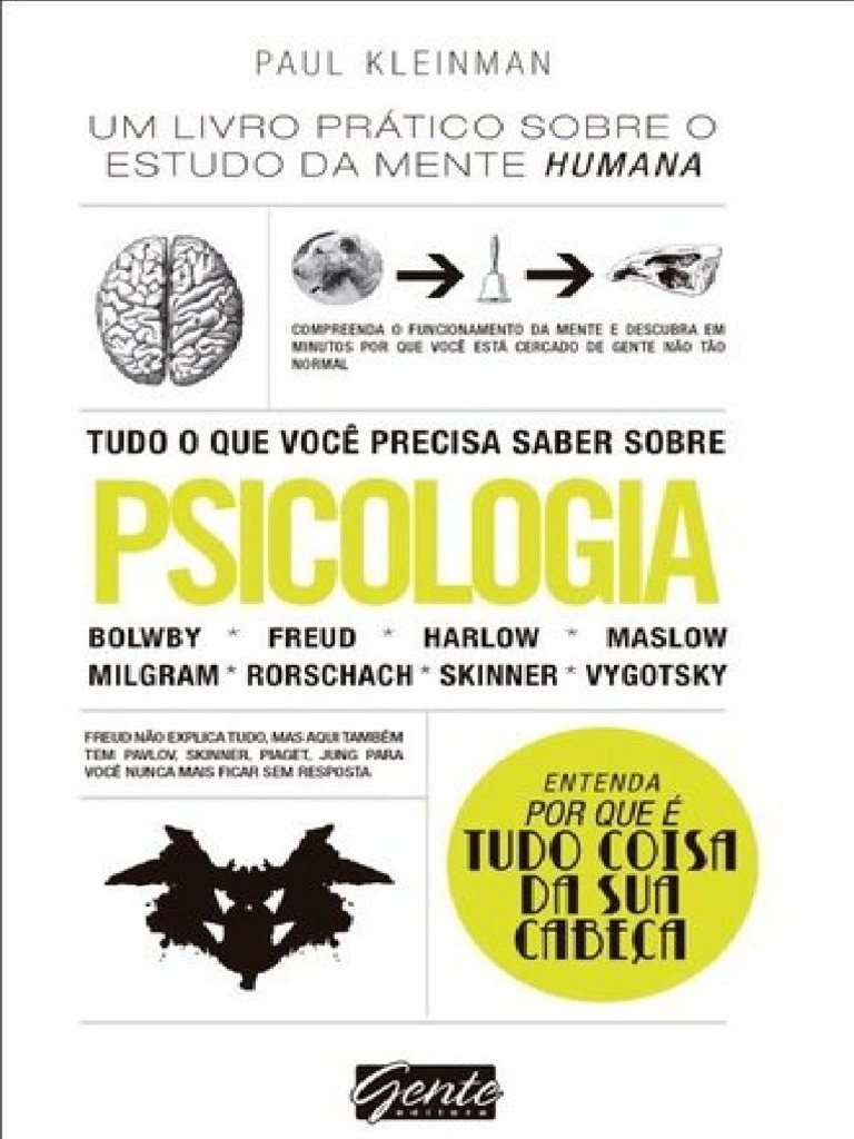 Resumo Tudo o Que Voce Precisa Saber Sobre Psicologia Paul Kleinman | PDF