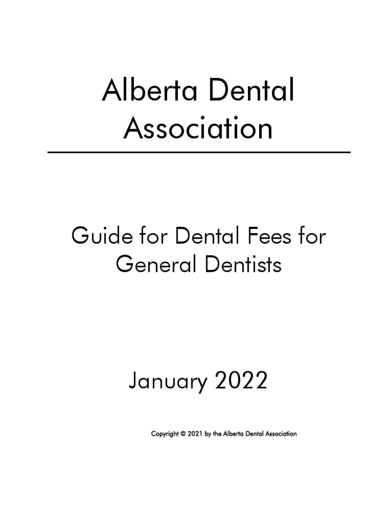 2022 ADA GP Guide For Dental Fees | PDF