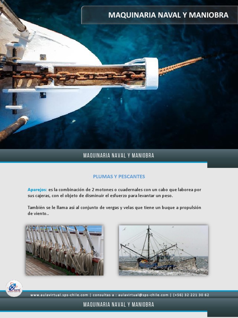 Maquinaria Aparejos Cadenas Fondeo Ordenes Del Timon | PDF | Ciencia y ...
