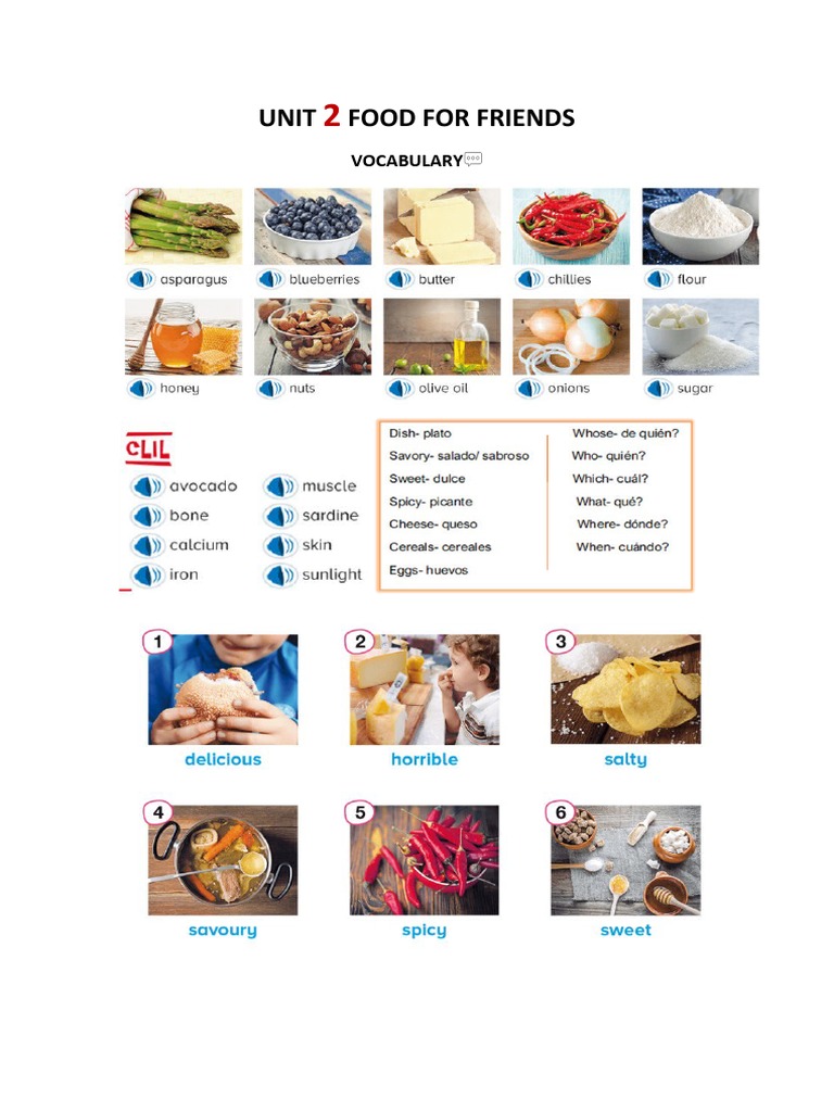 Apuntes UNIT 2 FOOD FOR FRIENDS RICHMOND GO FAR! 6th | PDF