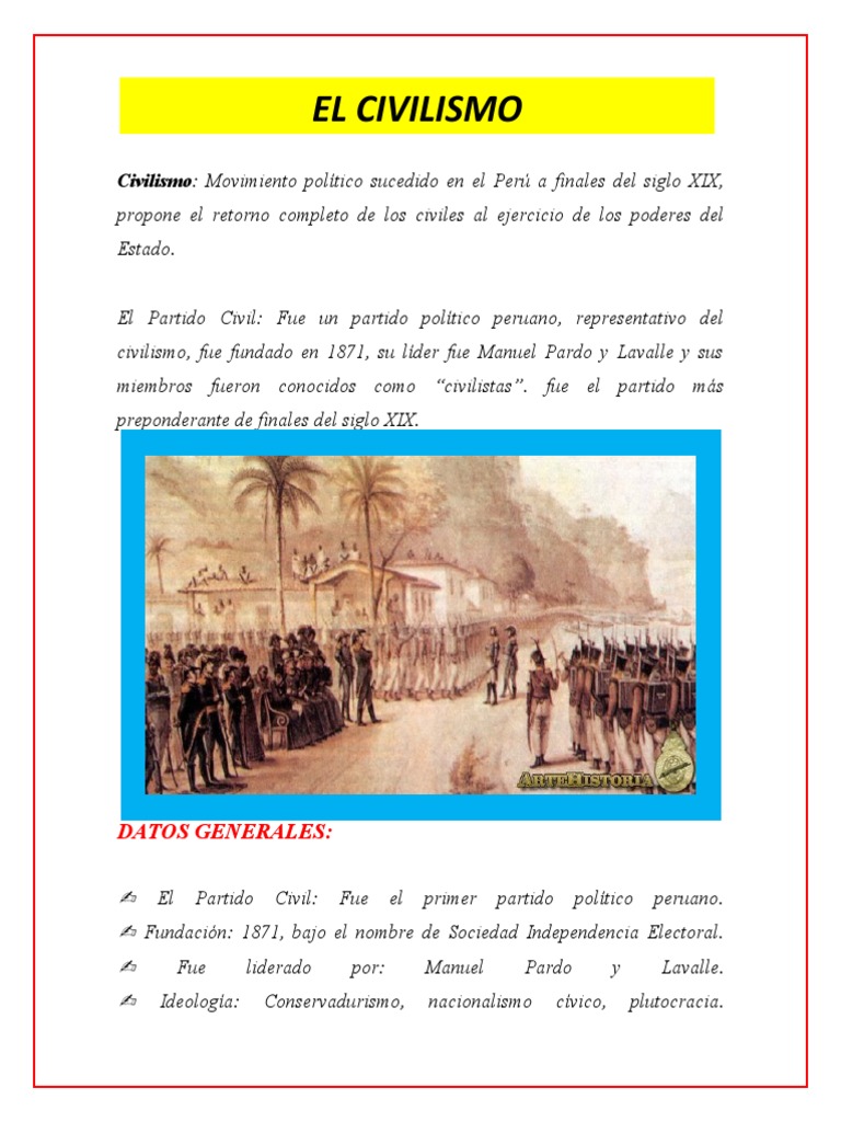 Civilismo | PDF | Perú | Ciencias Políticas