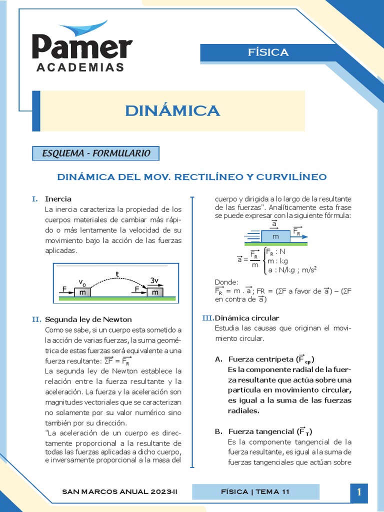 Dinámica: Leyes y Ejercicios Clave | PDF