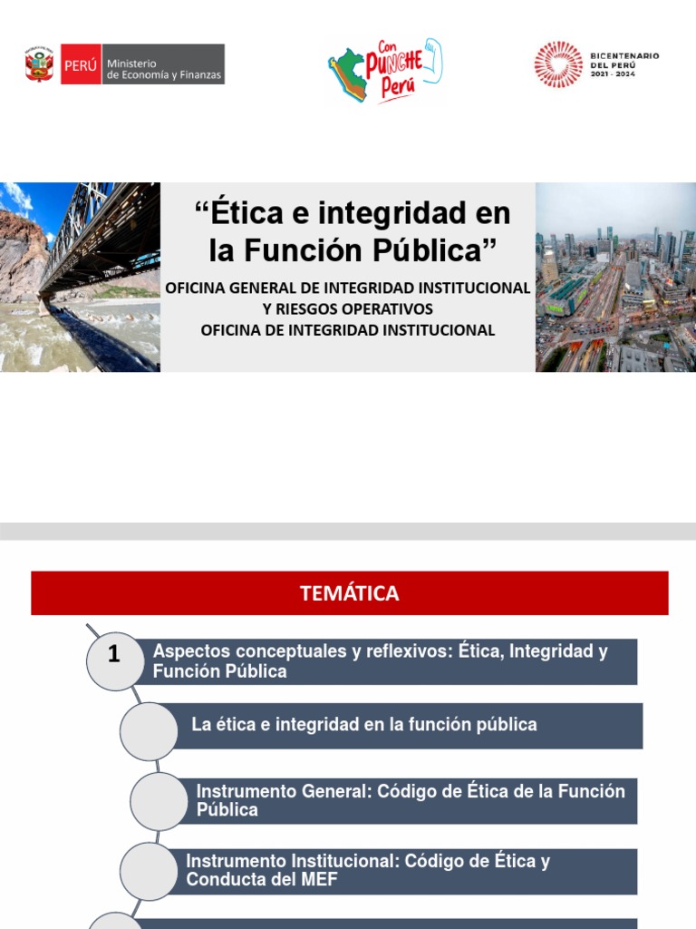 Gestion Integridad MEF-2023 | PDF