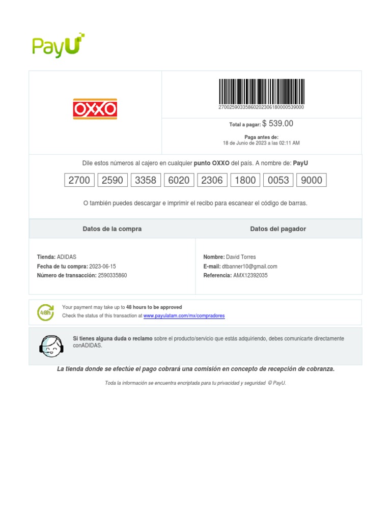 ReciboPago OXXO 2590335860 | PDF