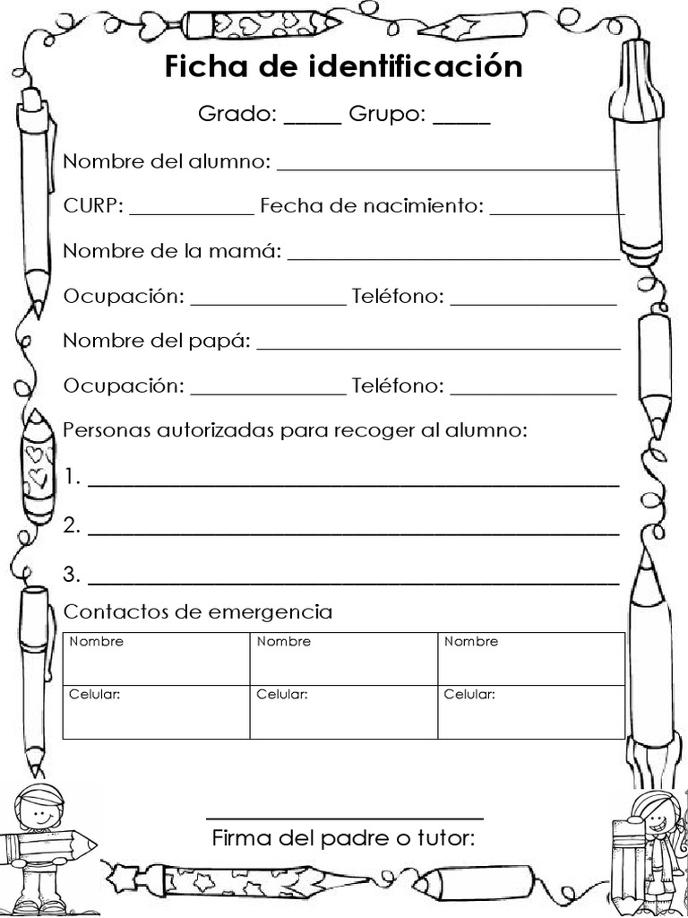 Ficha Del Estudiante | PDF