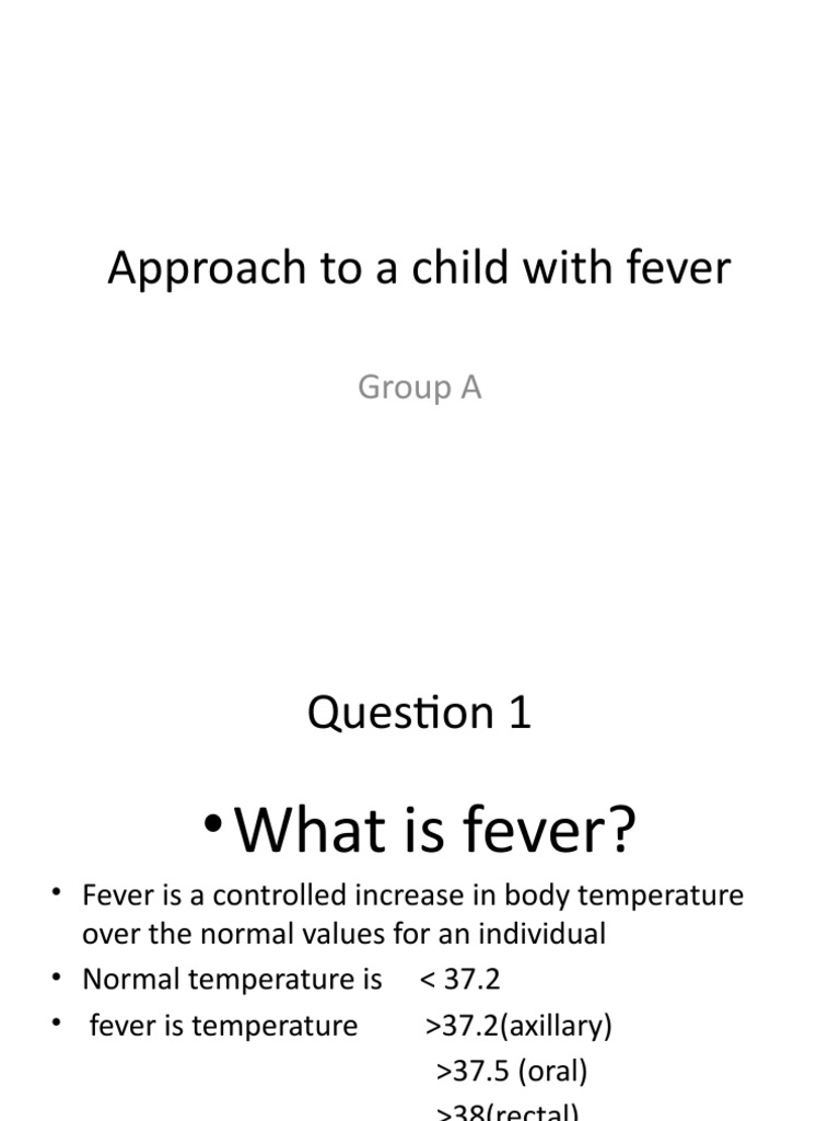 Managing Fever In Children A Guide Pdf Wellness