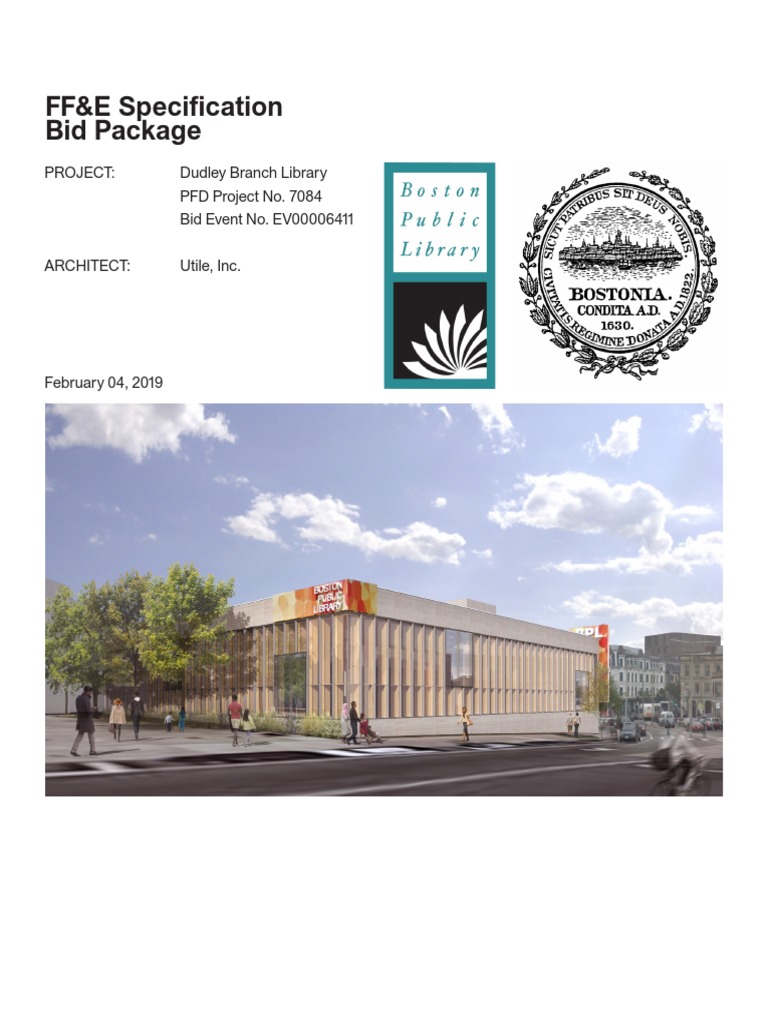 FF&E Specification Bid Package | PDF | Specification (Technical Standard)