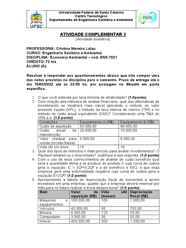 Atividades_Complementar_3 | PDF