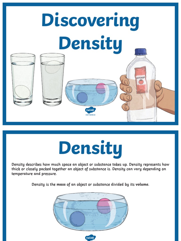 Discovering Density Display Posters Pdf 