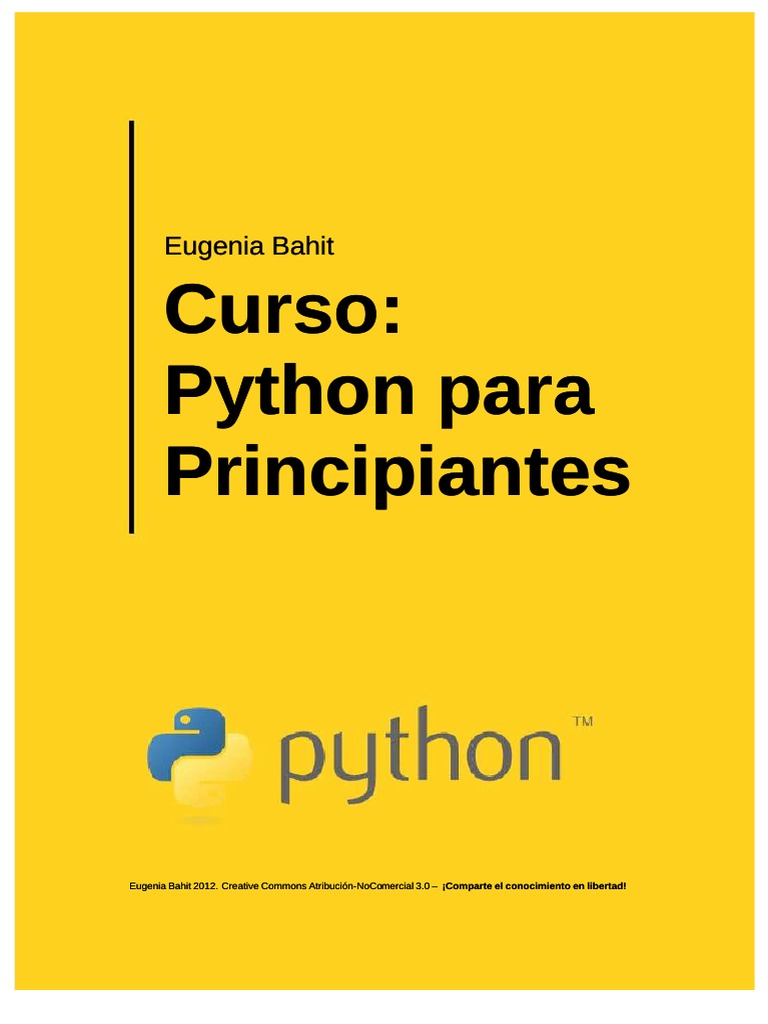 Python Curso Python Para Principiantes Pdf