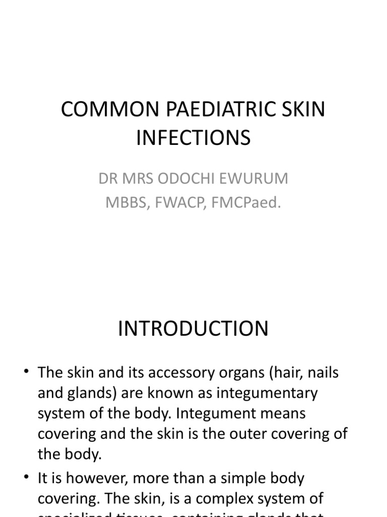 Pediatric Skin Infection Overview | PDF