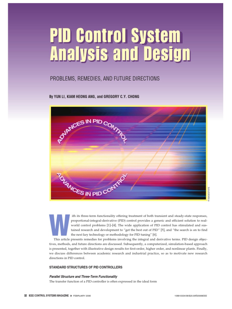 PID Control System Analysis and Design - Ooojjjoo | PDF | Control ... PID Control System Analysis and Design - Ooojjjoo | PDF | Control ...