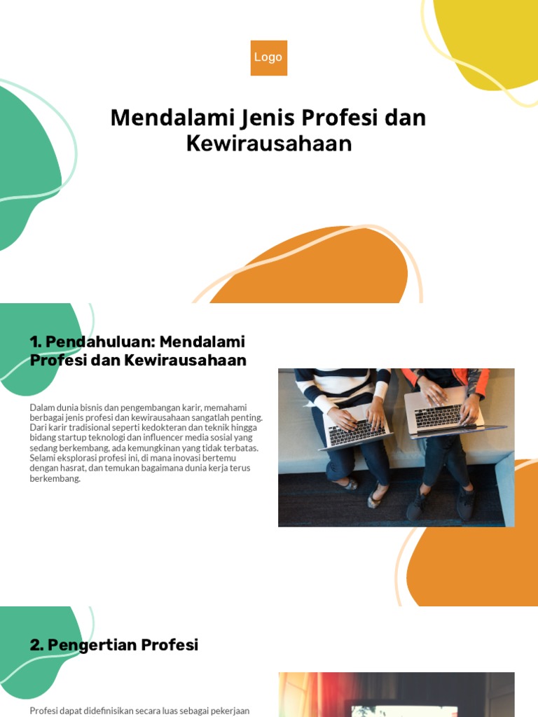 Jenis Profesi dan Kewirausahaan | PDF | Karier & Perkembangan | Bisnis