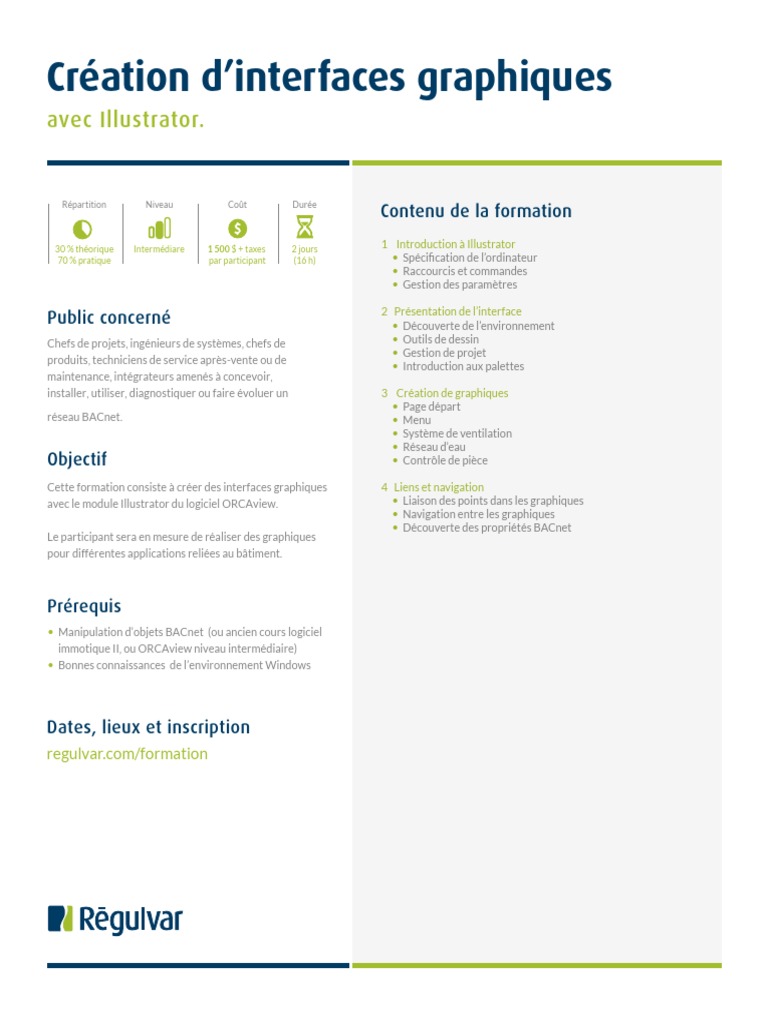 Plan de Cours Creation Dinterfaces Graphiques Avec Illustrator FR | PDF