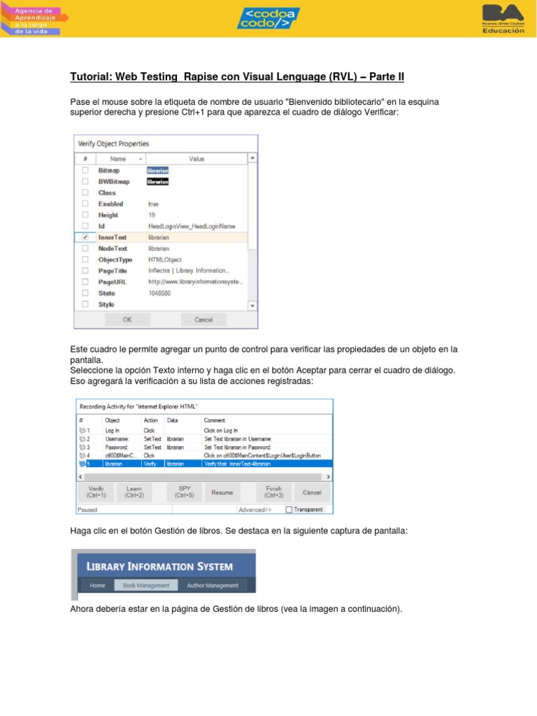 Tutorial Rapise 2 | PDF