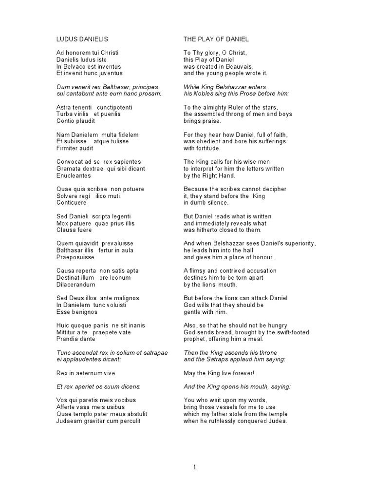 Ludus Danielis | PDF