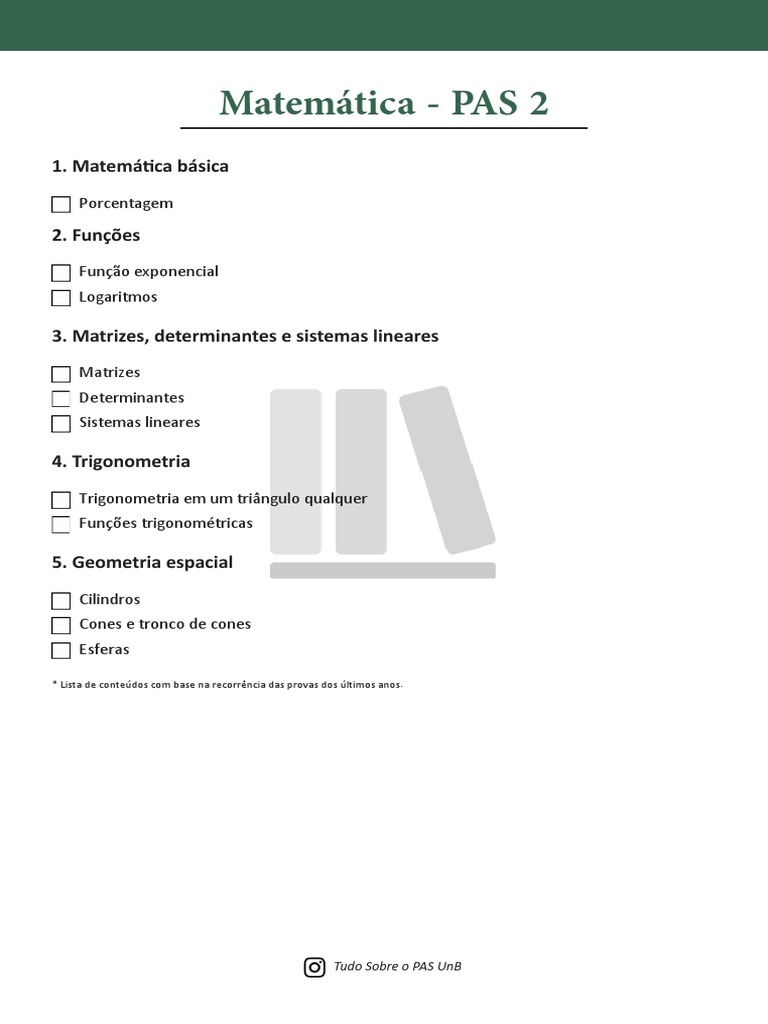 PAS 2 - Conteúdos - 2023 | PDF