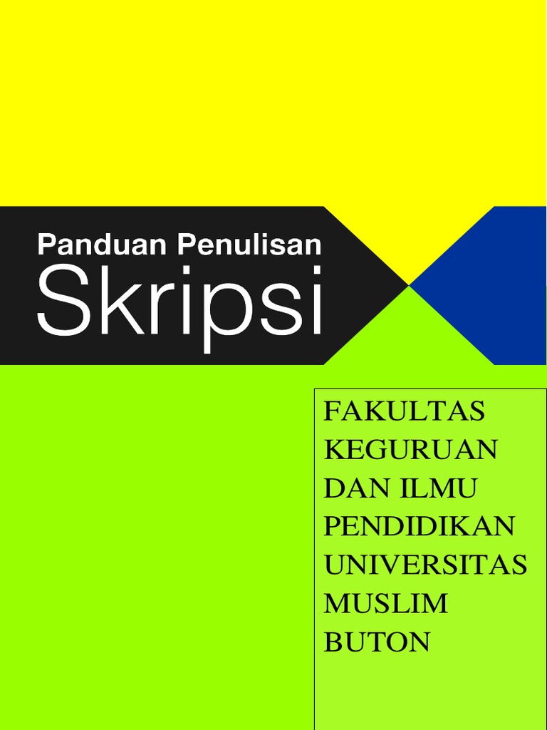 Panduan Skripsi FKIP UMU Buton 2020 | PDF | Karier & Perkembangan | Seni