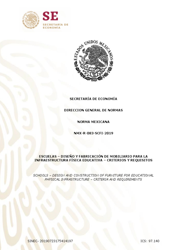 NMX R 083 Scfi 2019 | PDF