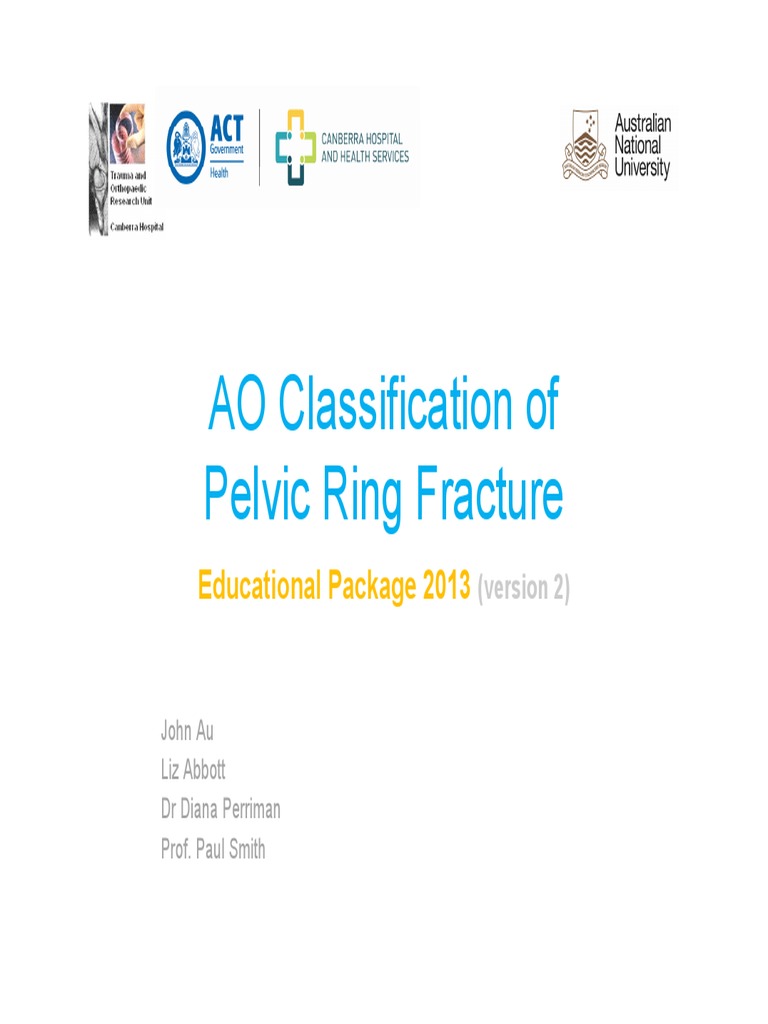 TORU - Pelvic Ring Fracture Classification Learning Package 2013 v2 ...