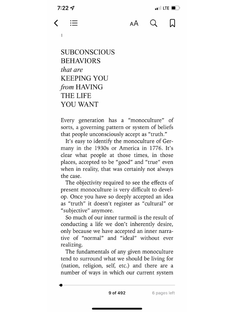 Subconscious Behaviors | PDF