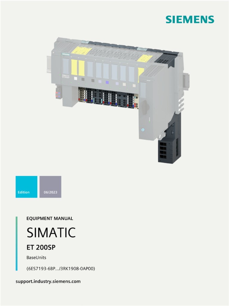 Et200sp Base Units Manual en-US en-US | PDF