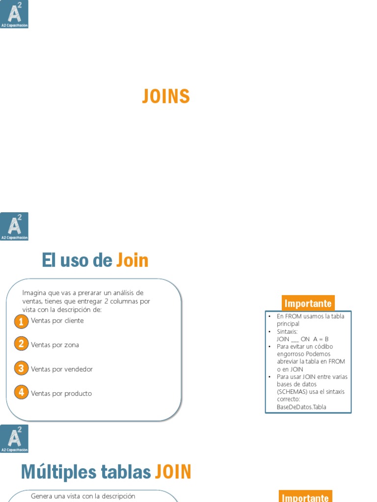 Notas de Curso Ejercicios - Joins | PDF | Informática | Gestión de datos