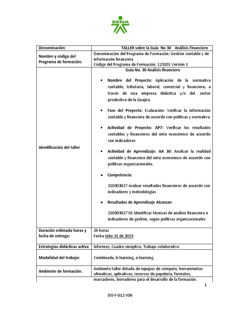 Taller Final de La Guia 30 | PDF