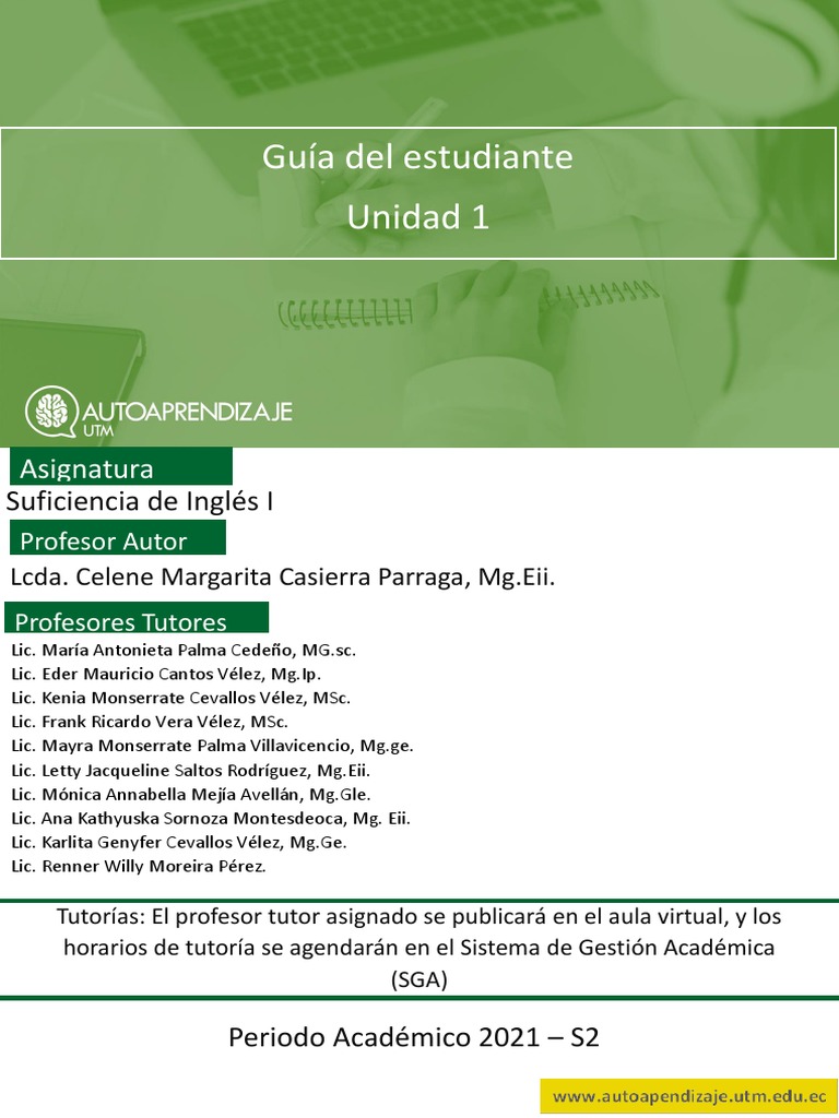 Student Guide - Unit 1 | PDF