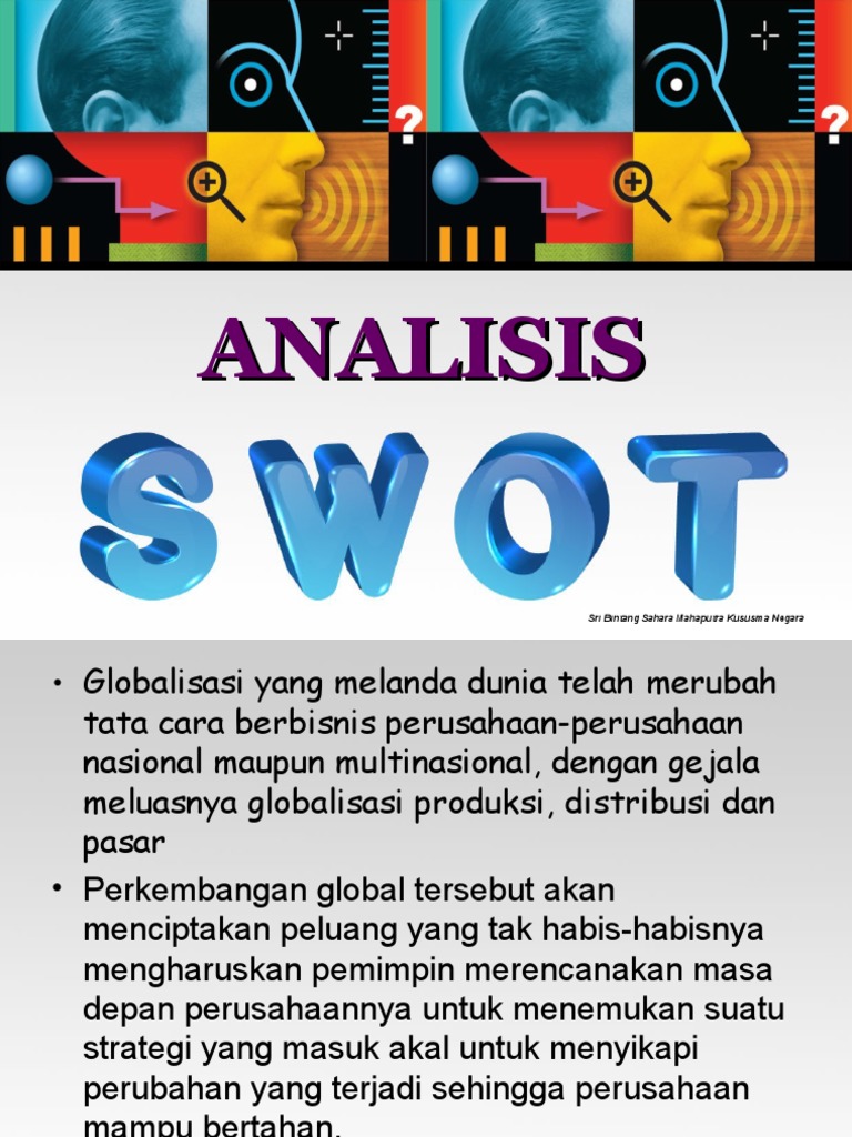 Analisa SWOT | PDF
