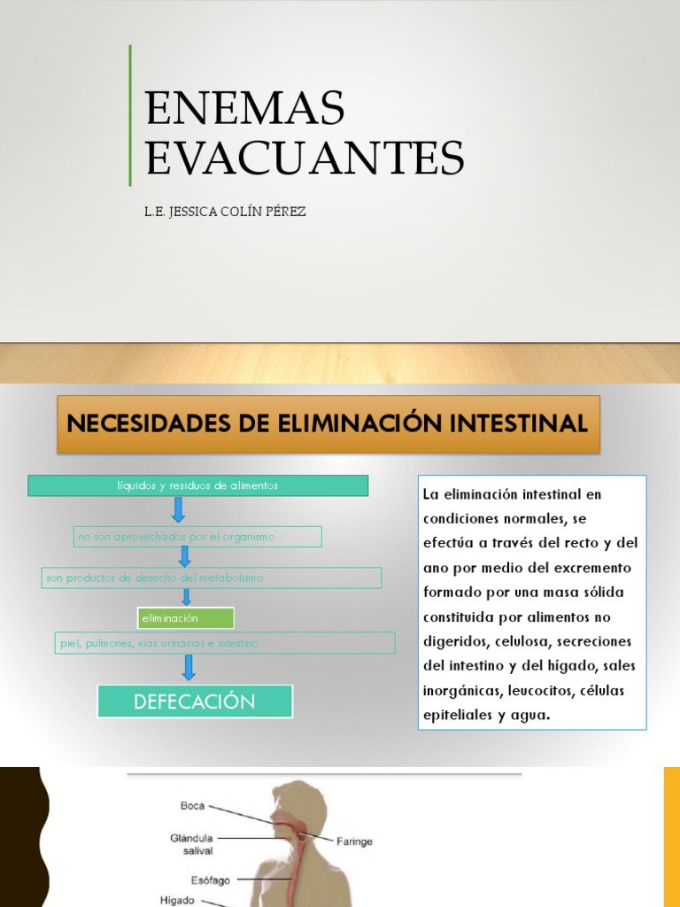 Enemas Evacuantes | PDF