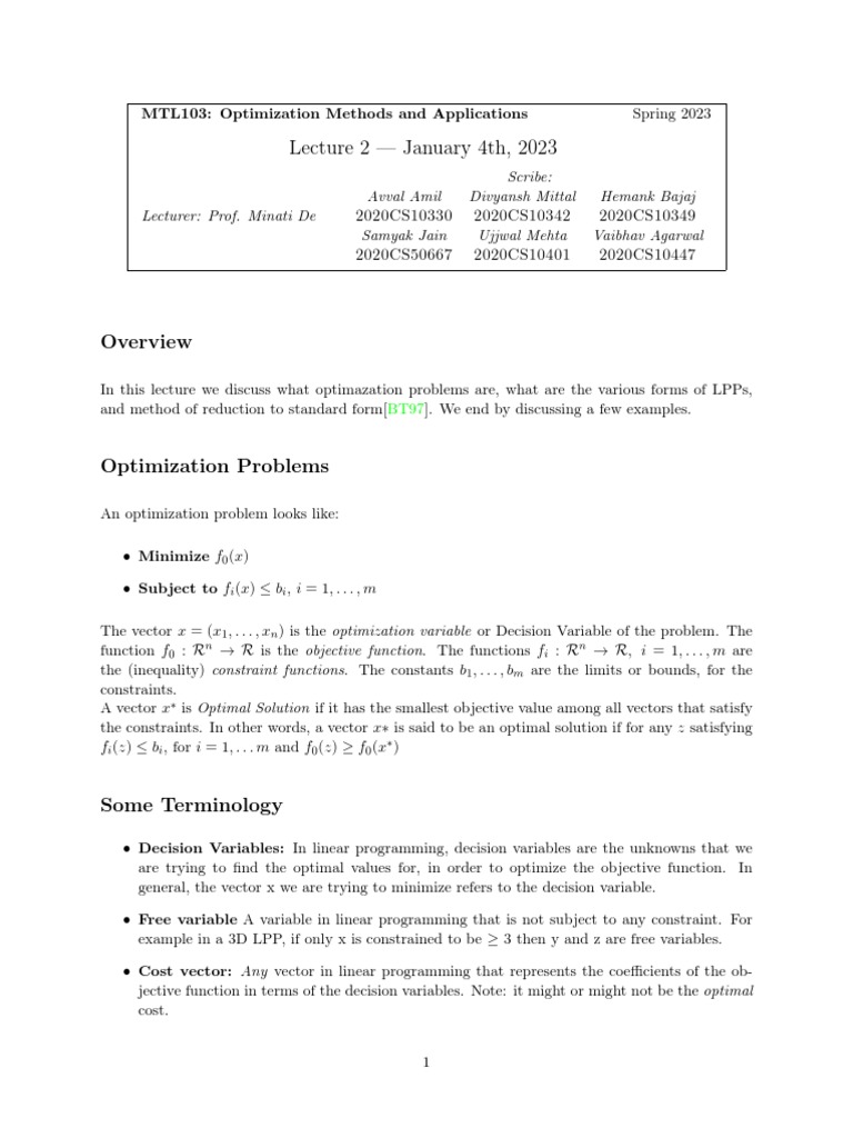 Lecture 2 Pdf
