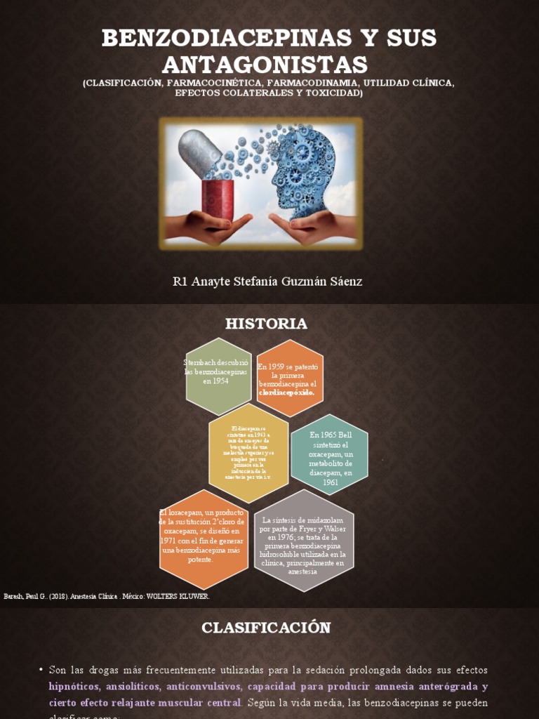 Benzodiacepinas y Sus Antagonistas (Clasificación, Farmacocinética | PDF