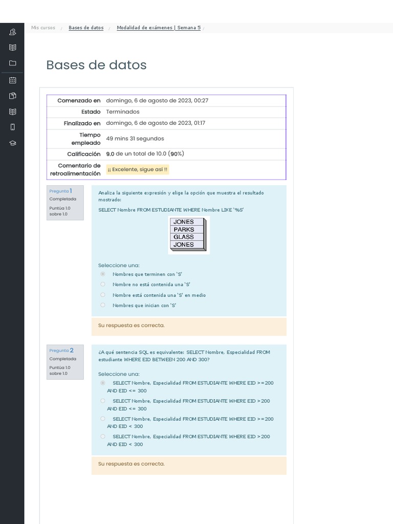 Ejercicios de SQL y Resultados | PDF
