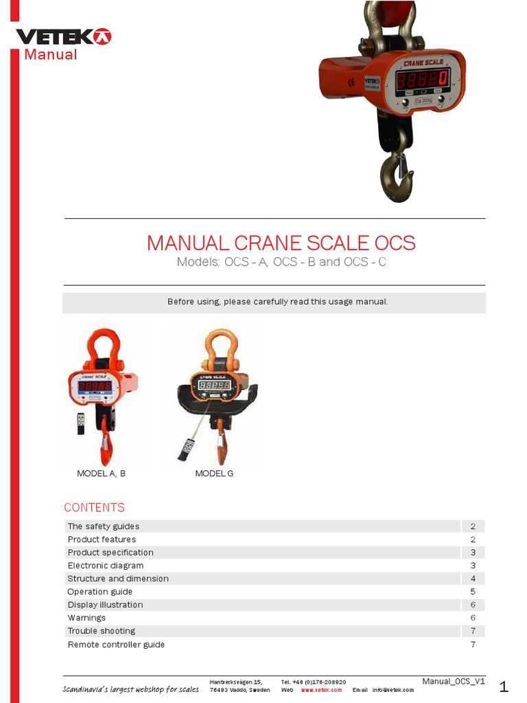 Manual Ocs v1 Eng | PDF