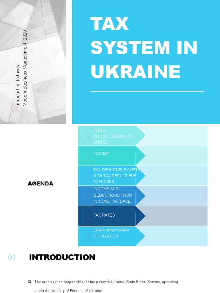 Tax System of Ukraine | PDF | Taxes | Tax Deduction