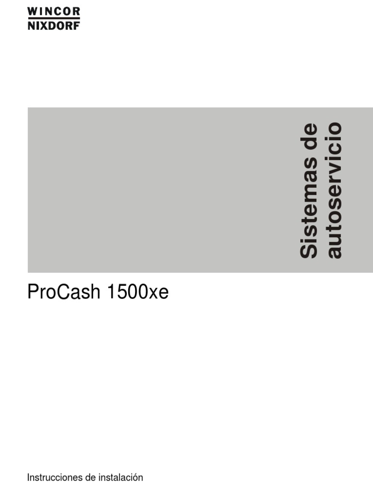 ProCash 1500xe_Instalacion | PDF