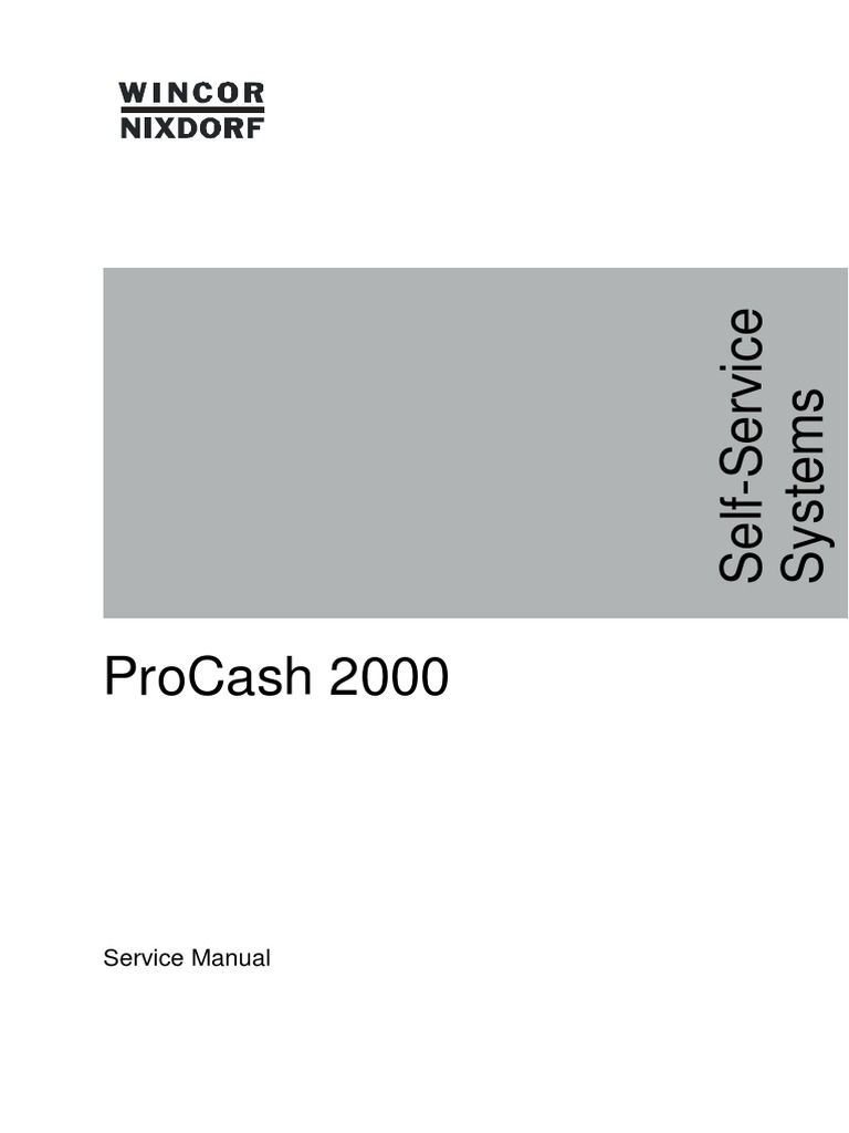 ProCash 2000ng - Service Manual | PDF | Printer (Computing) | Bios