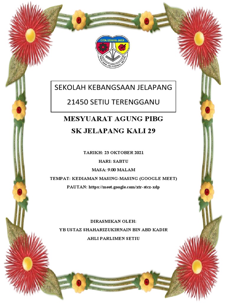 Sekolah Kebangsaan Jelapang 21450 Setiu Terengganu: Mesyuarat Agung ...