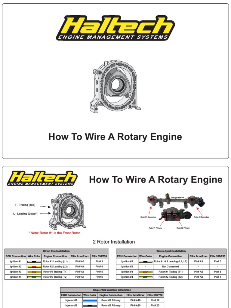 How To Wire A Rotary Engine Haltech | PDF