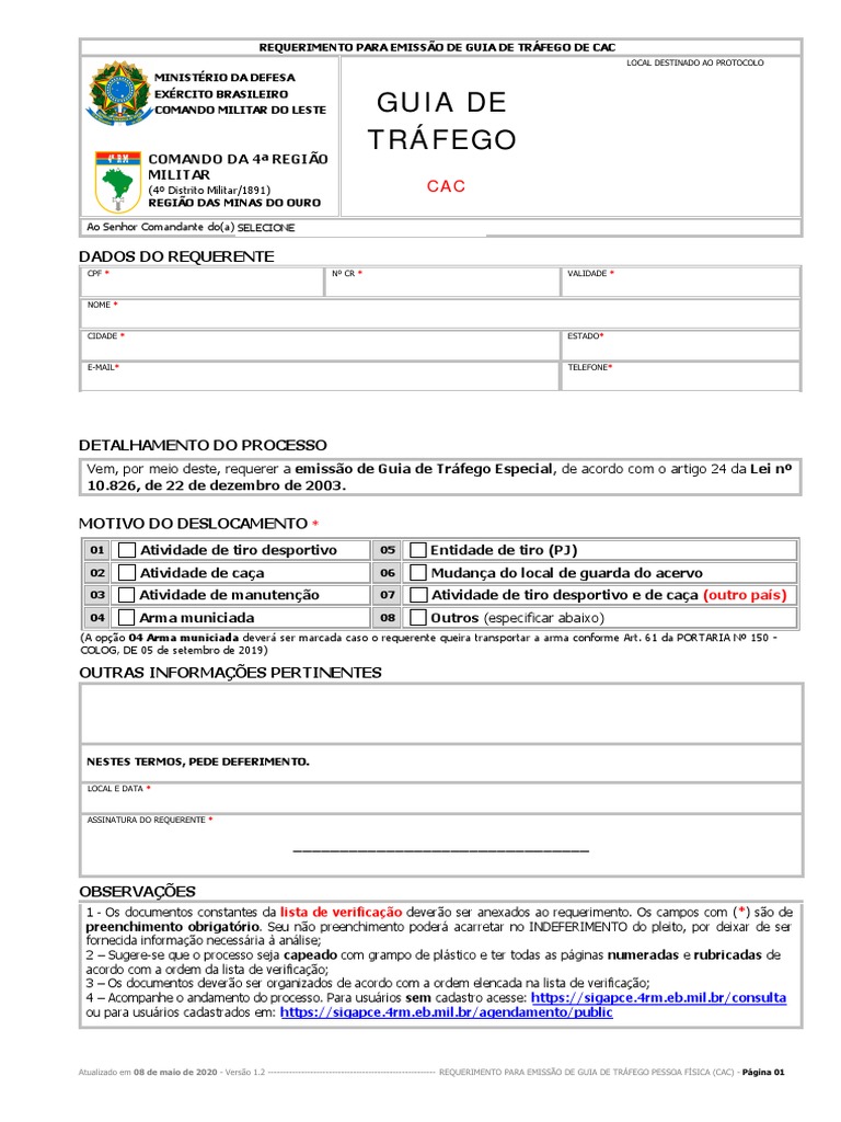 Formulario de GTE | PDF