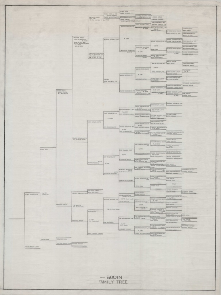 Bodin - Family Tree | PDF