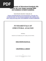 Fundamentals of Structural Analysis 5th Edition Leet Solutions Manual ...