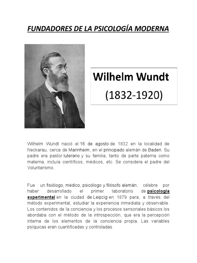 Wilhelm Wundt | PDF