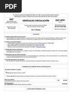 Formato para Baja y Altas de Vehiculos (SF001-V) | PDF