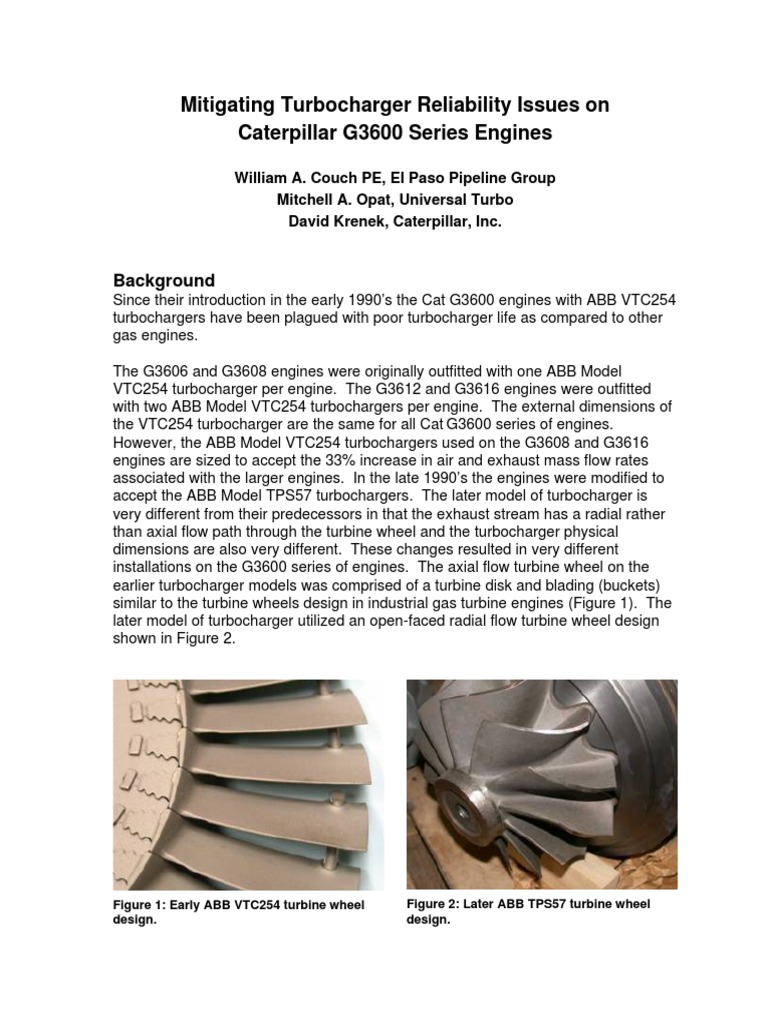Mitigating Turbo Charger Reliability Issues | PDF