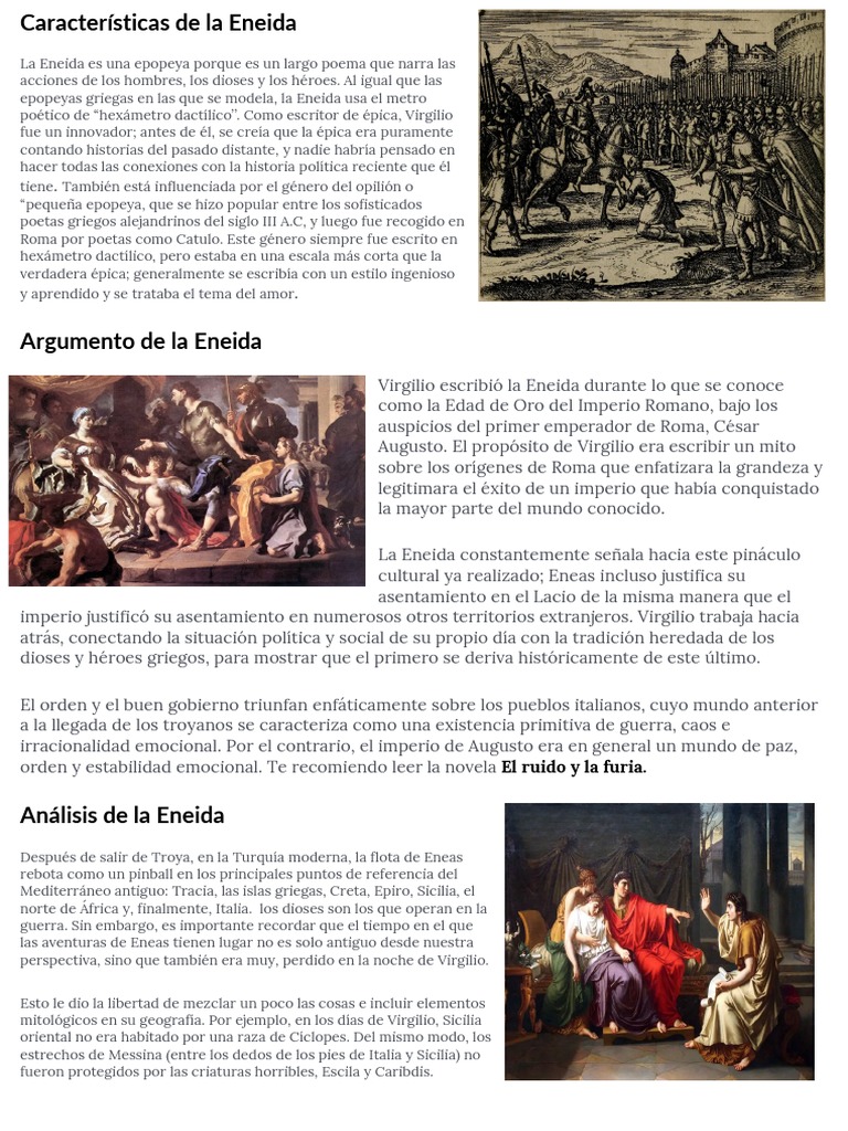 La Eneida | PDF | Historia | Clásicos