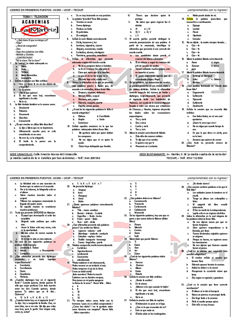 Práctica I - La Tilde | PDF