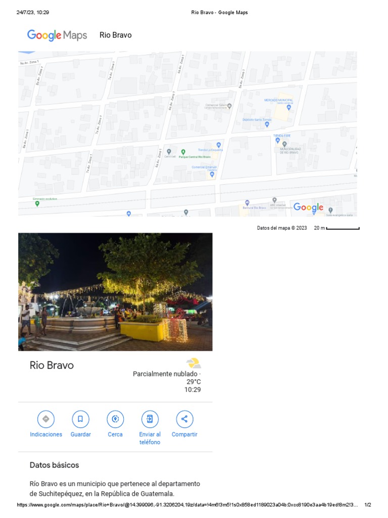 Rio Bravo - Google Maps | PDF